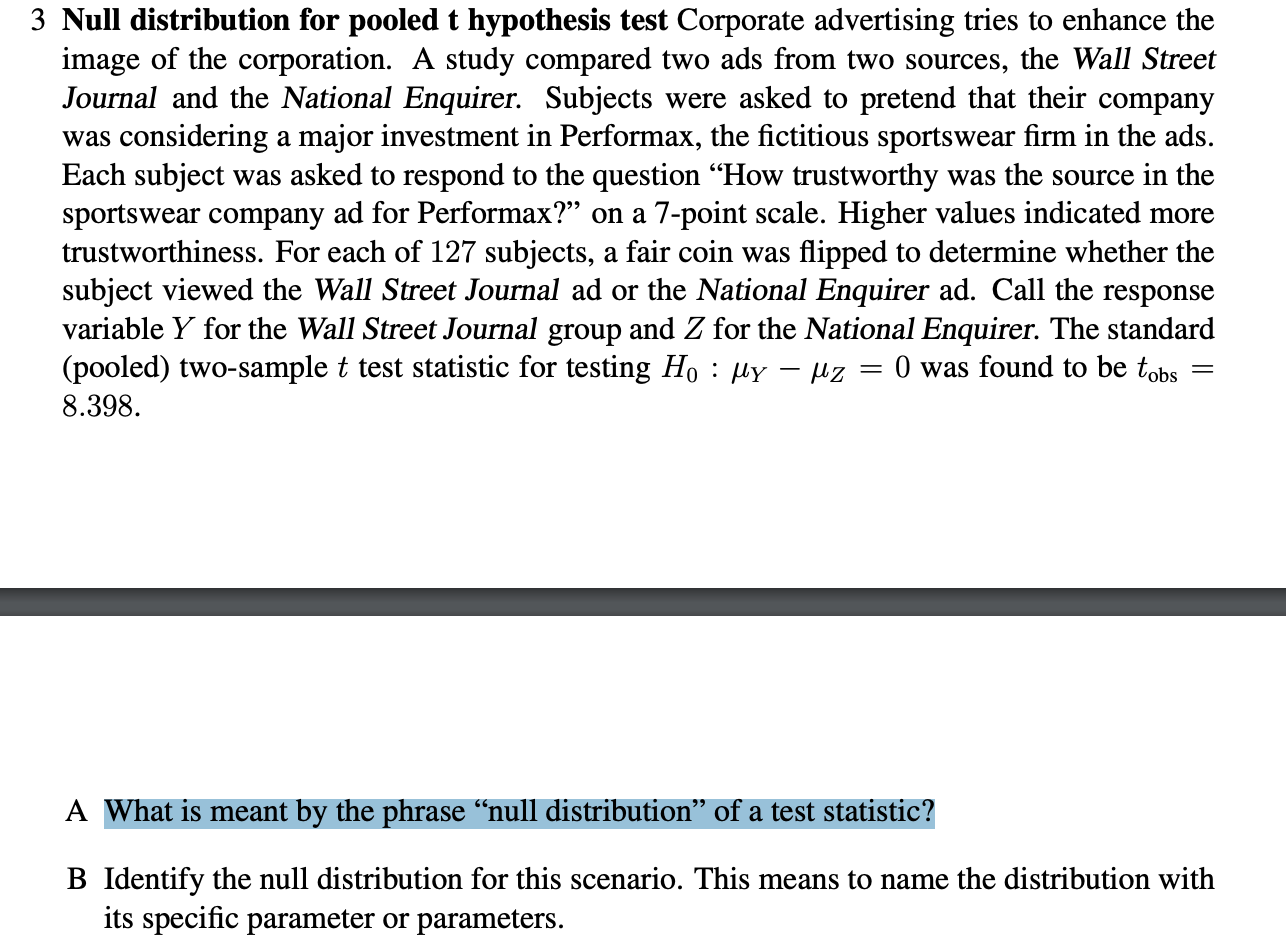 Solved Please answer part B only and PLEASE formulate your | Chegg.com