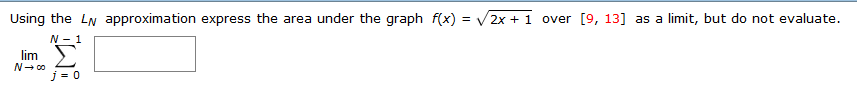 Solved Using the LN approximation express the area under the | Chegg.com