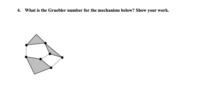 Solved 4. What is the Gruebler number for the mechanism | Chegg.com