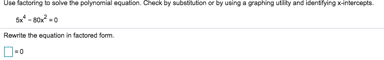 Solved Use factoring to solve the polynomial equation. Check | Chegg.com