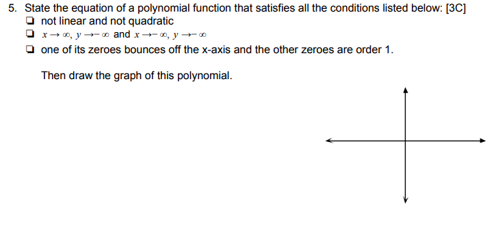 Solved 2. Create a quintic polynomial inequality for which | Chegg.com