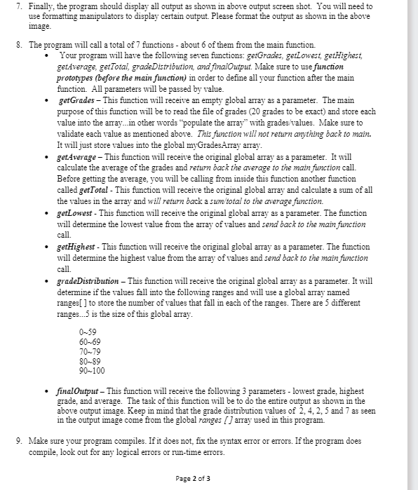 Solved 1. Create a data file and name it "grades.txt". The | Chegg.com | Chegg.com