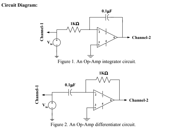 Solved Circuit Diagram: 0.1uF HE Channel-1 IK22 W 6 | Chegg.com