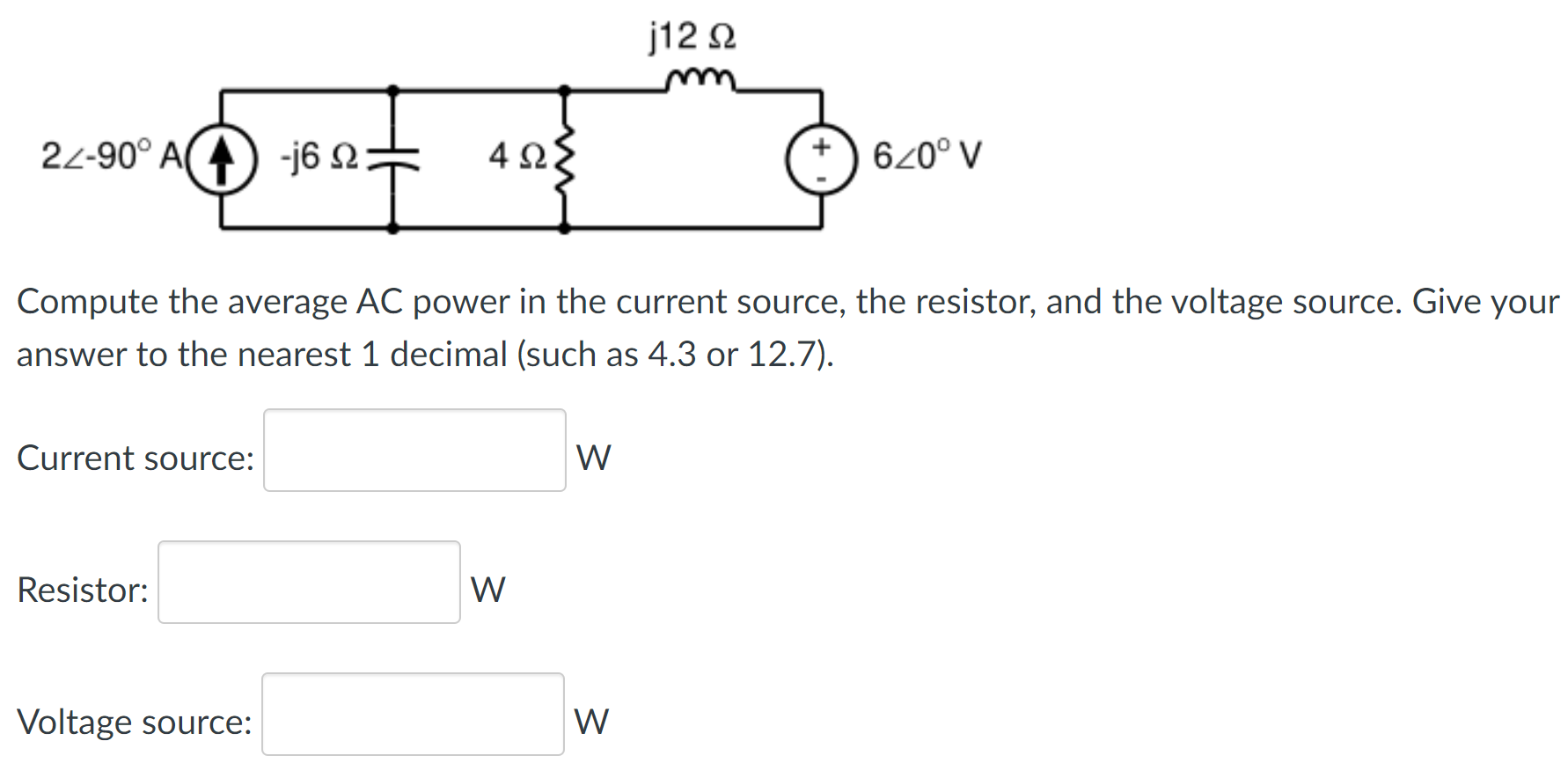 Solved Compute the average AC power in the current source, | Chegg.com