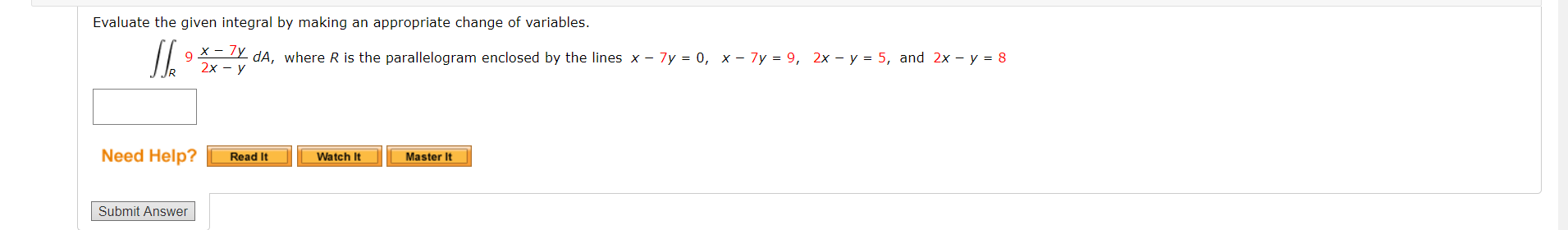 Solved Evaluate the given integral by making an appropriate | Chegg.com