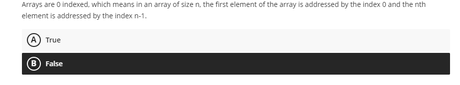 Solved Arrays Are 0 Indexed Which Means In An Array Of Size 6887