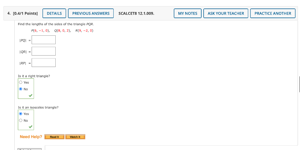 Solved 4. [0.4/1 Points] DETAILS PREVIOUS ANSWERS SCALCET8 | Chegg.com