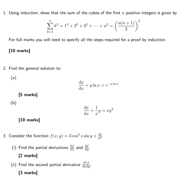 Solved 1. Using induction, show that the sum of the cubes of | Chegg.com