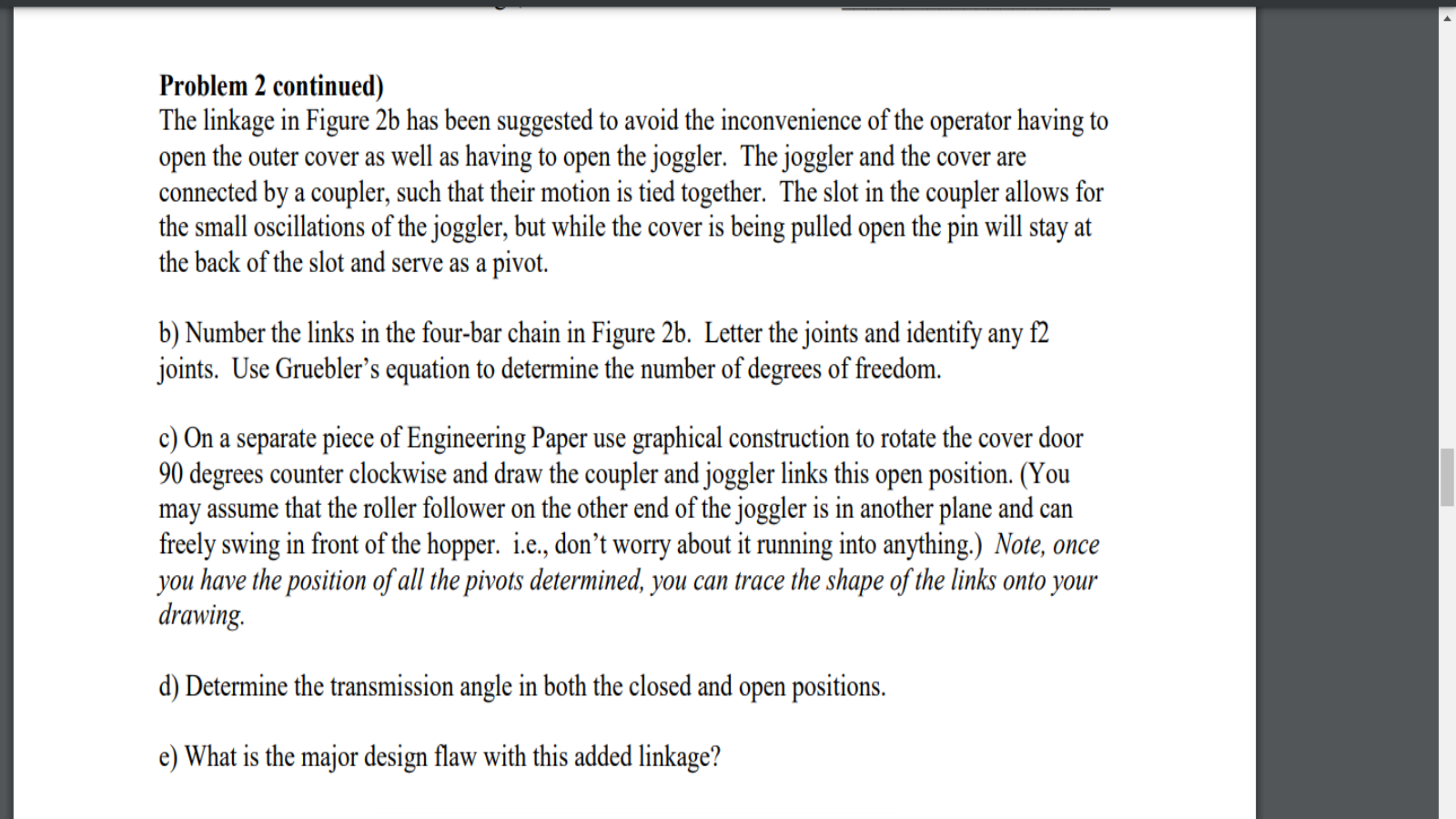 Problem 2) Figure 2 show a schematic diagram of a | Chegg.com