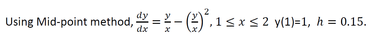 Solved Using Mid-point method, | Chegg.com