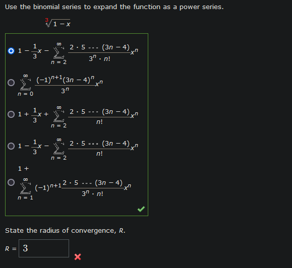 Solved Use the binomial series to expand the function as a | Chegg.com