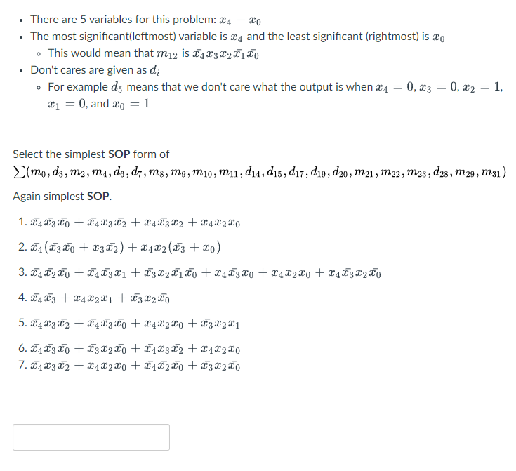 Solved - There are 5 variables for this problem: x4−x0 - The | Chegg.com