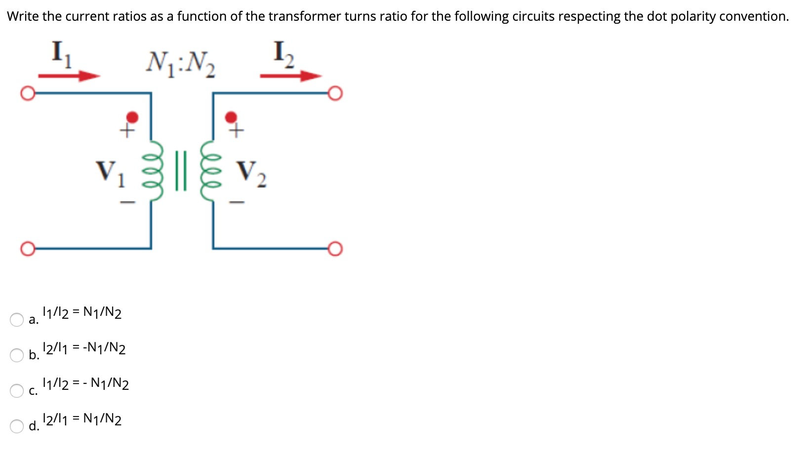Solved Write the current ratios as a function of the | Chegg.com