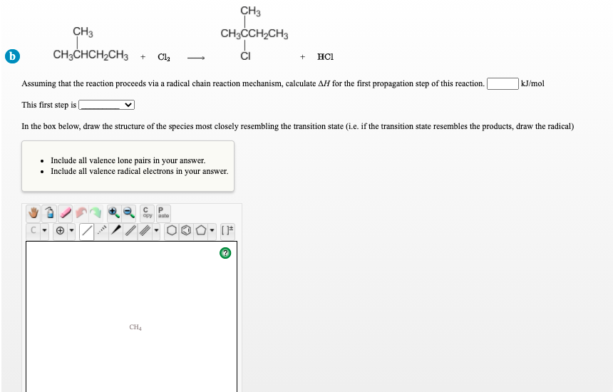 Solved Assuming that the reaction proceeds via a radical | Chegg.com