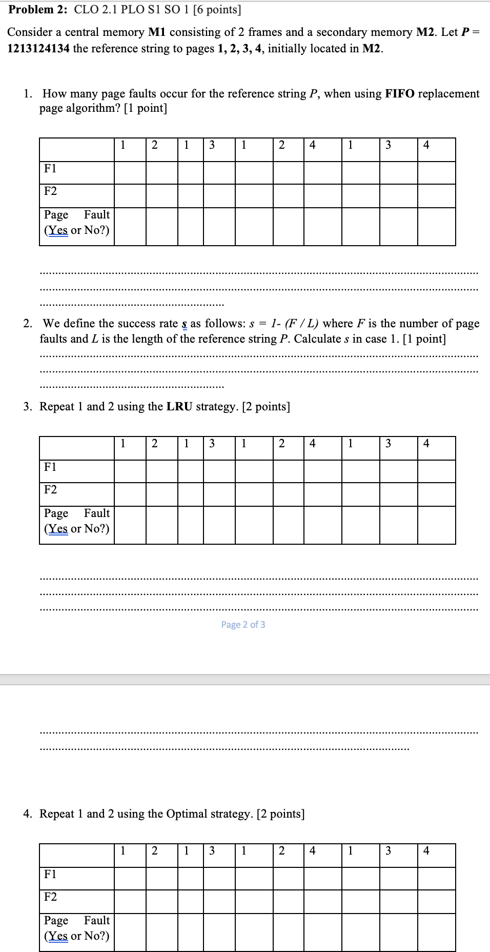 Solved Problem 2: CLO 2.1 PLO S1 SO 1 [6 points] Consider a | Chegg.com