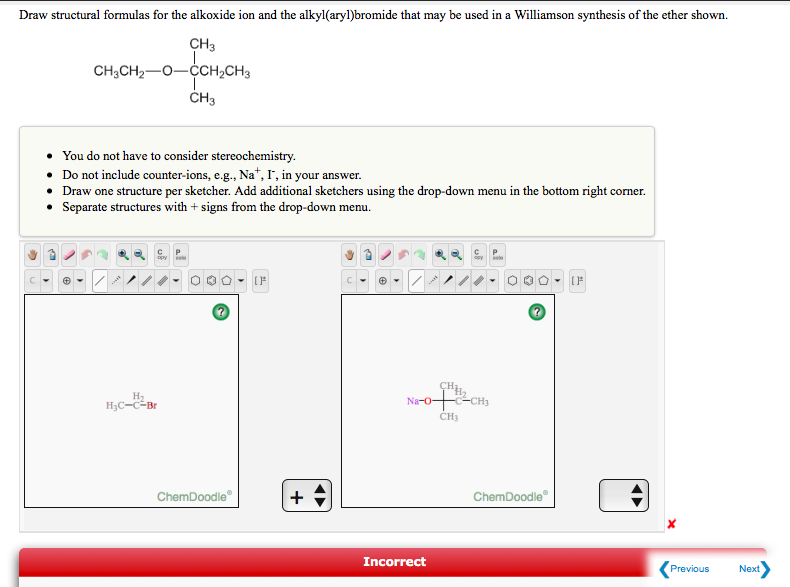Solved Draw structural formulas for the alkoxide ion and the | Chegg.com