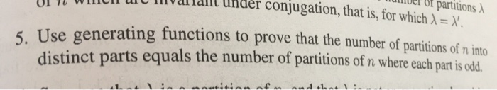 Solved Use generating functions to prove that the number of | Chegg.com