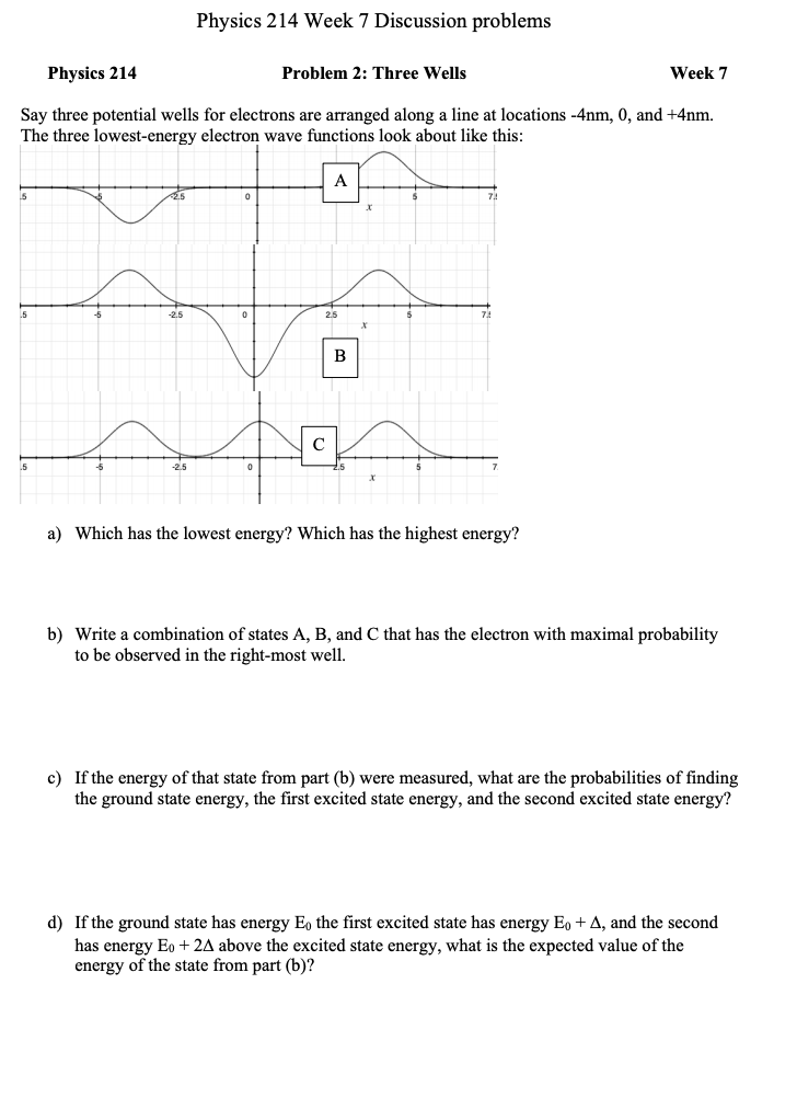 Solved Physics 214 Week 7 Discussion problems Physics 214 | Chegg.com