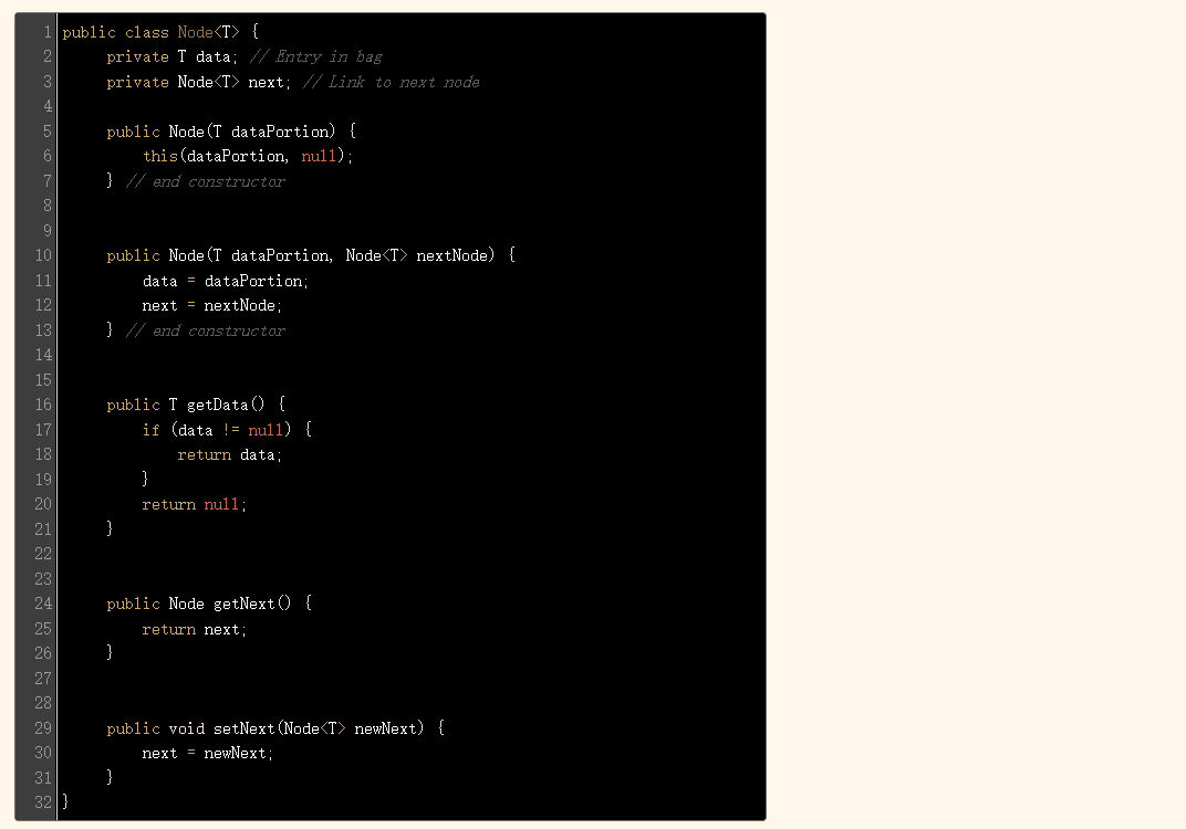 Solved X735: Add After Node Consider the following class | Chegg.com