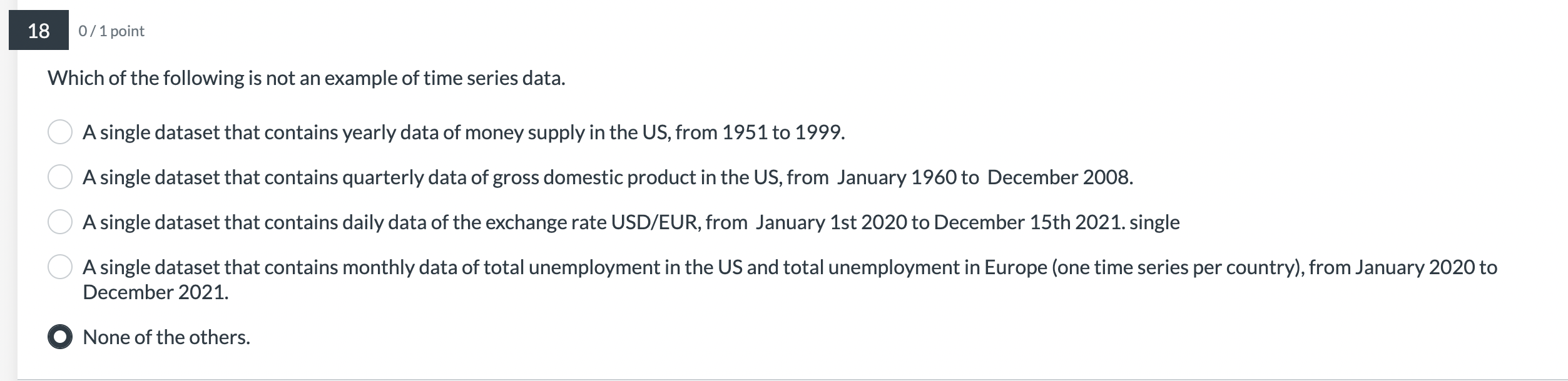 Solved 80/1 point Which of the following is not an example | Chegg.com
