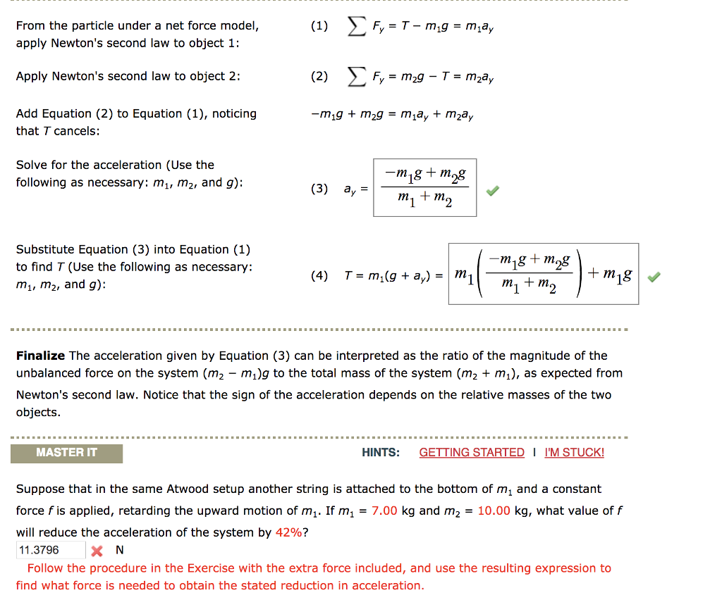 Solved Suppose that in the same Atwood setup another string | Chegg.com