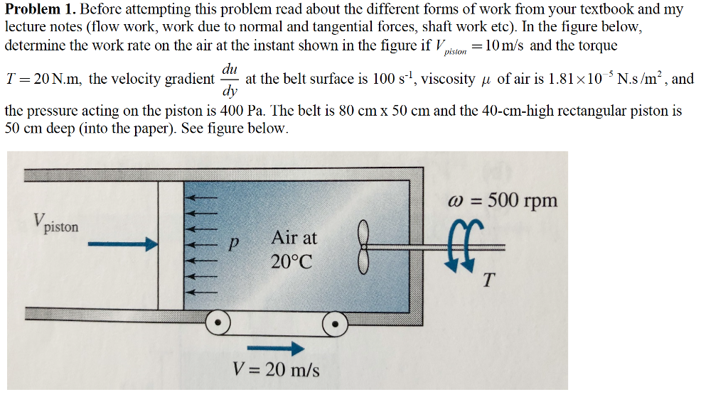 Solved In the figure below, determine the work rate on the | Chegg.com