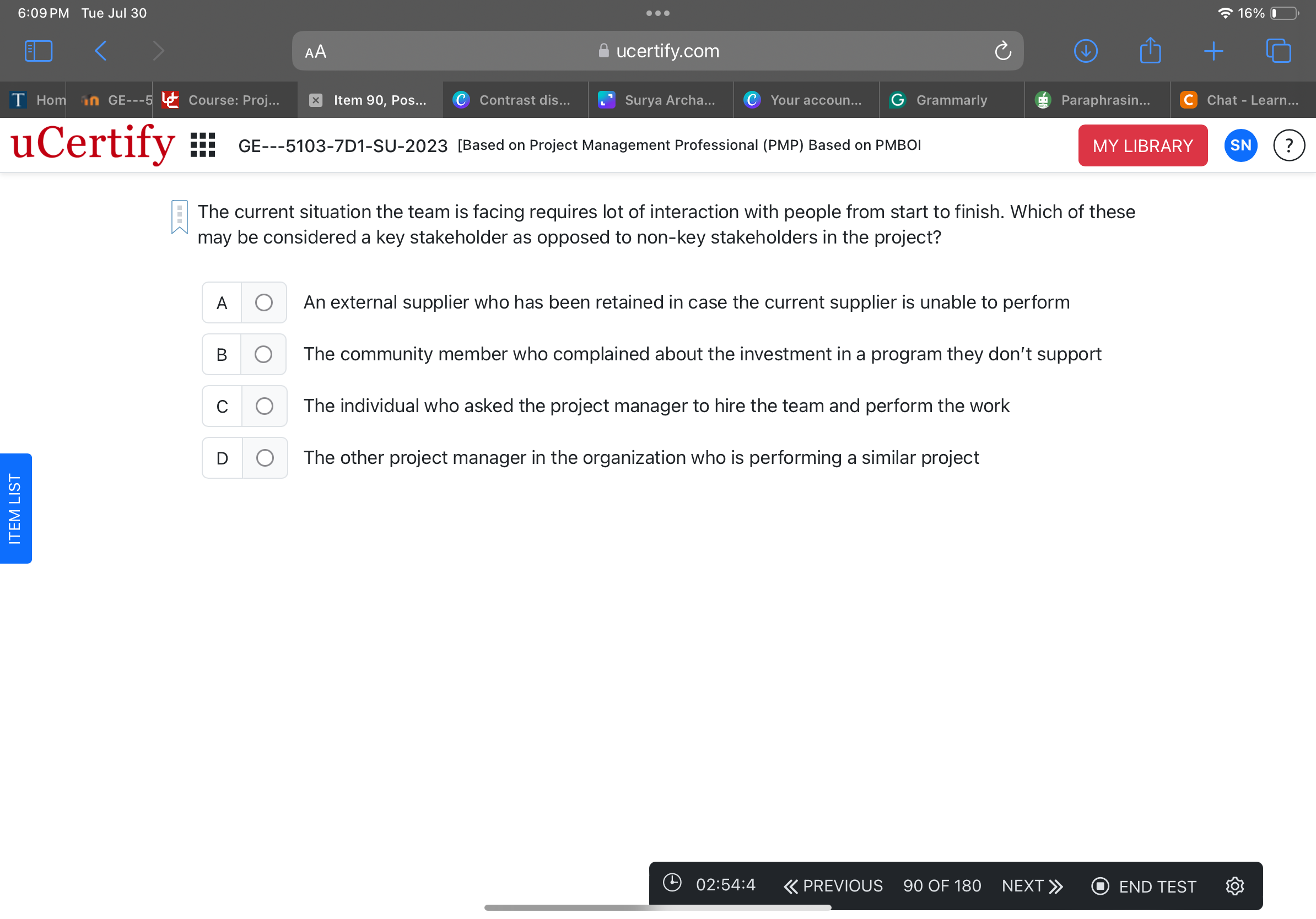 Solved The current situation the team is ﻿facing requires | Chegg.com
