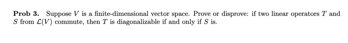 Solved Prob 3. Suppose V is a finite-dimensional vector | Chegg.com