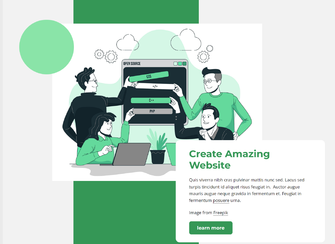 Create a web page in React. Design for the page | Chegg.com