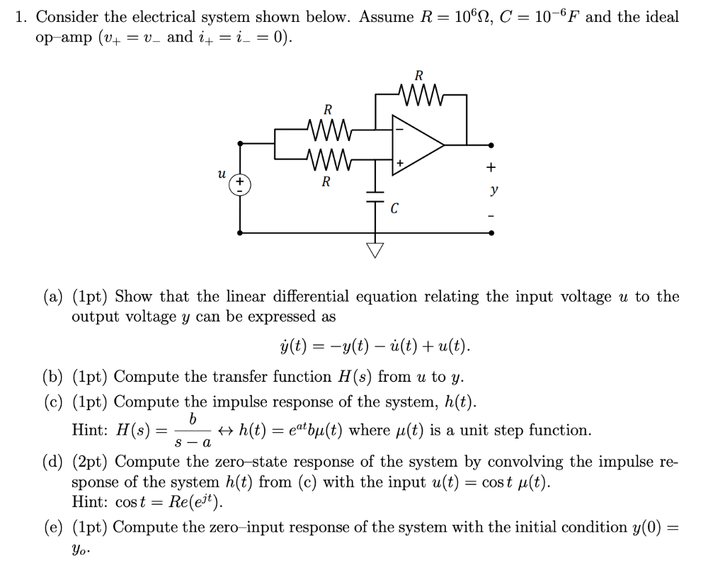 Solved 1. Consider the electrical system shown below. Assume | Chegg.com