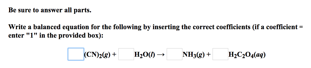 Solved Be sure to answer all parts. Write a balanced | Chegg.com