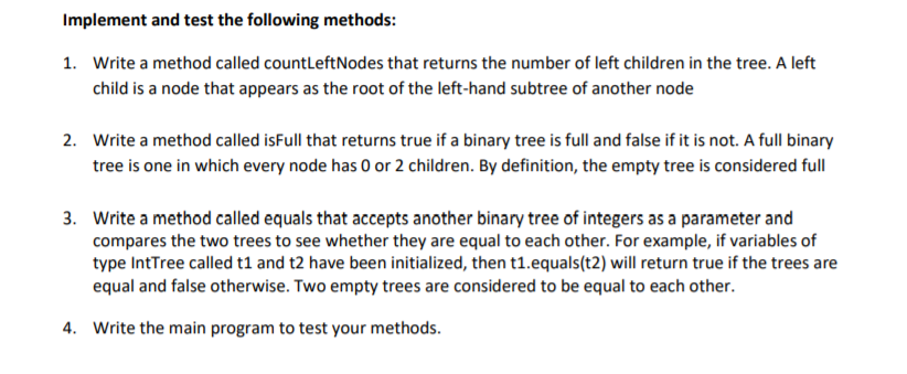 Solved Implement and test the following methods: 1. Write a | Chegg.com