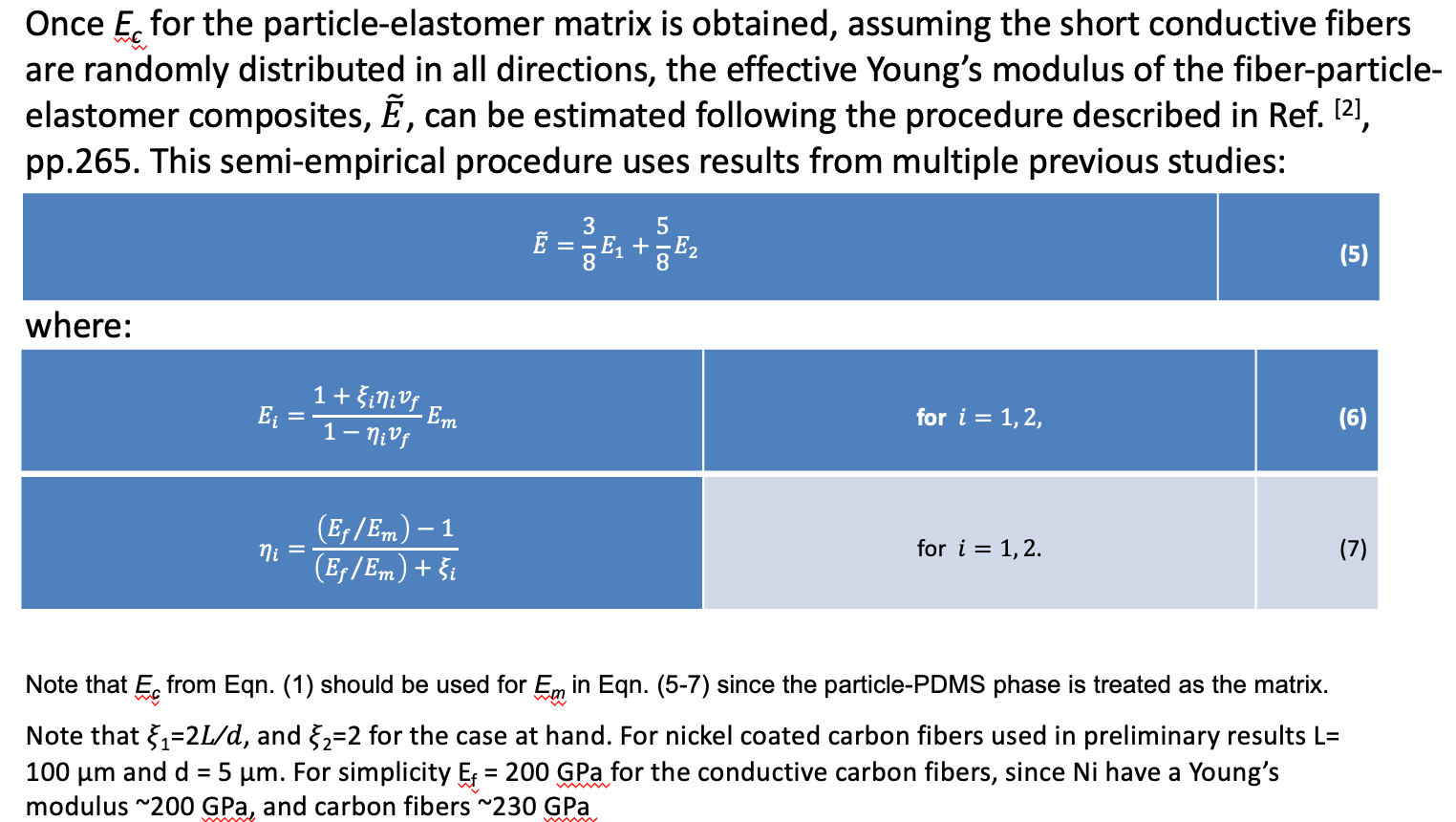 Solved Once Ec for the particle-elastomer matrix is | Chegg.com