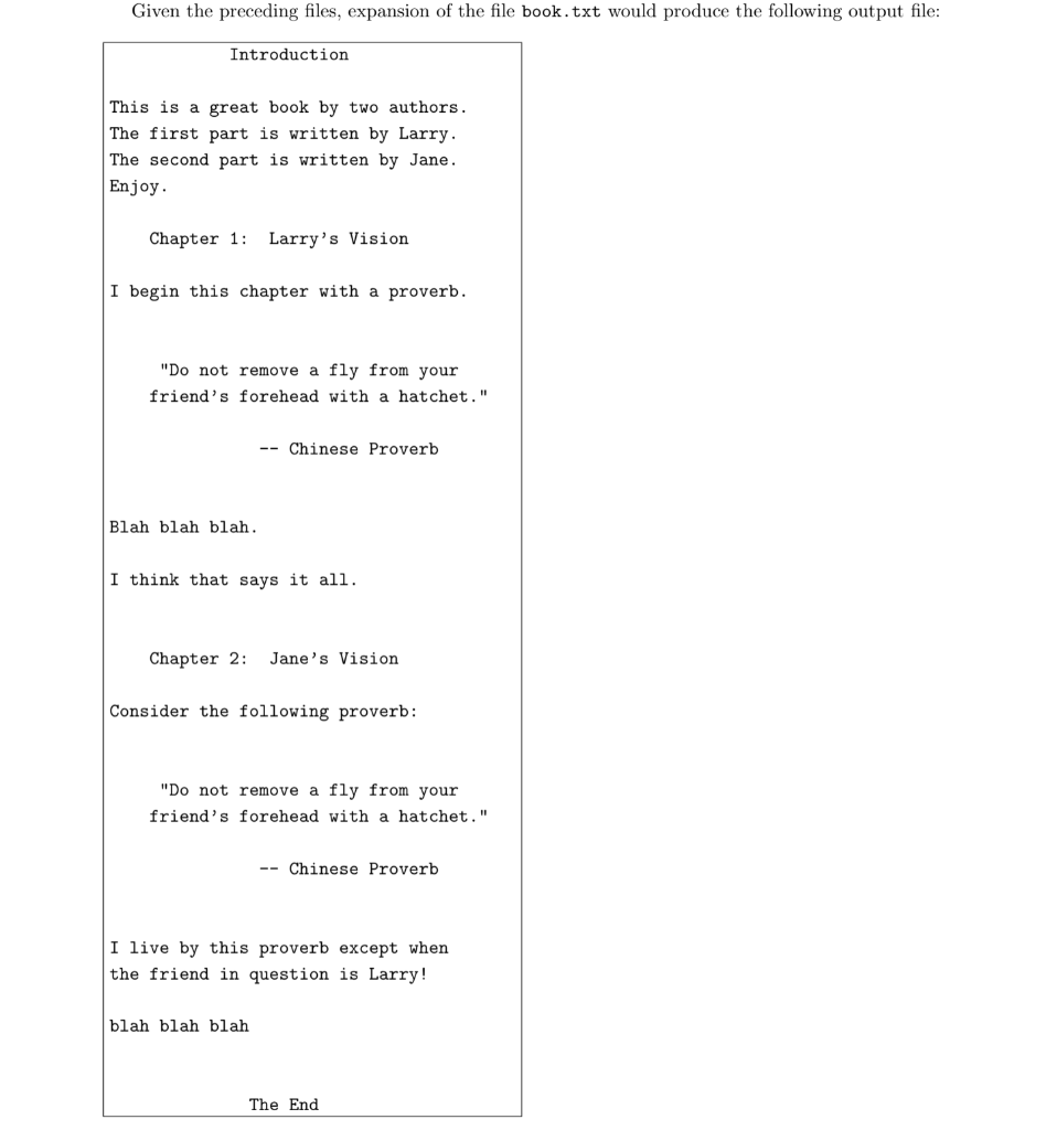 What is File Expansion? In many computer languages | Chegg.com