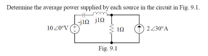 Solved Determine the average power supplied by each source | Chegg.com