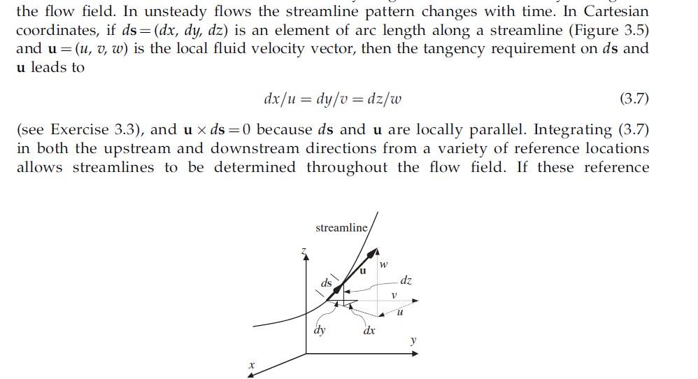 Solved the flow field. In unsteady flows the streamline | Chegg.com