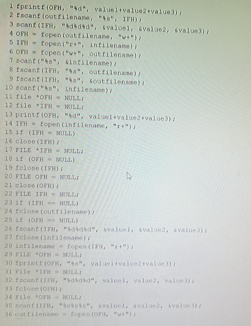 Solved include include 6 int main(void) char infilename | Chegg.com