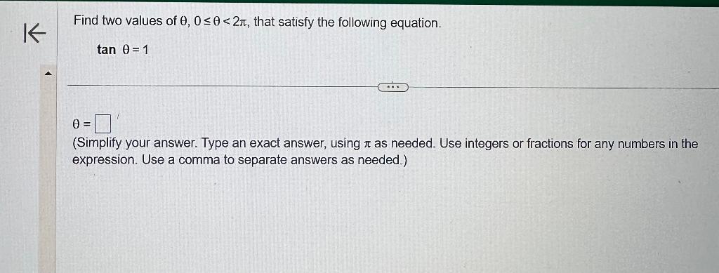 Solved Find two values of θ,0≤θ