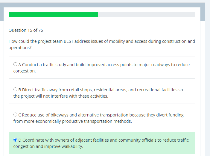 Solved Question 15 of 75 How could the project team BEST | Chegg.com