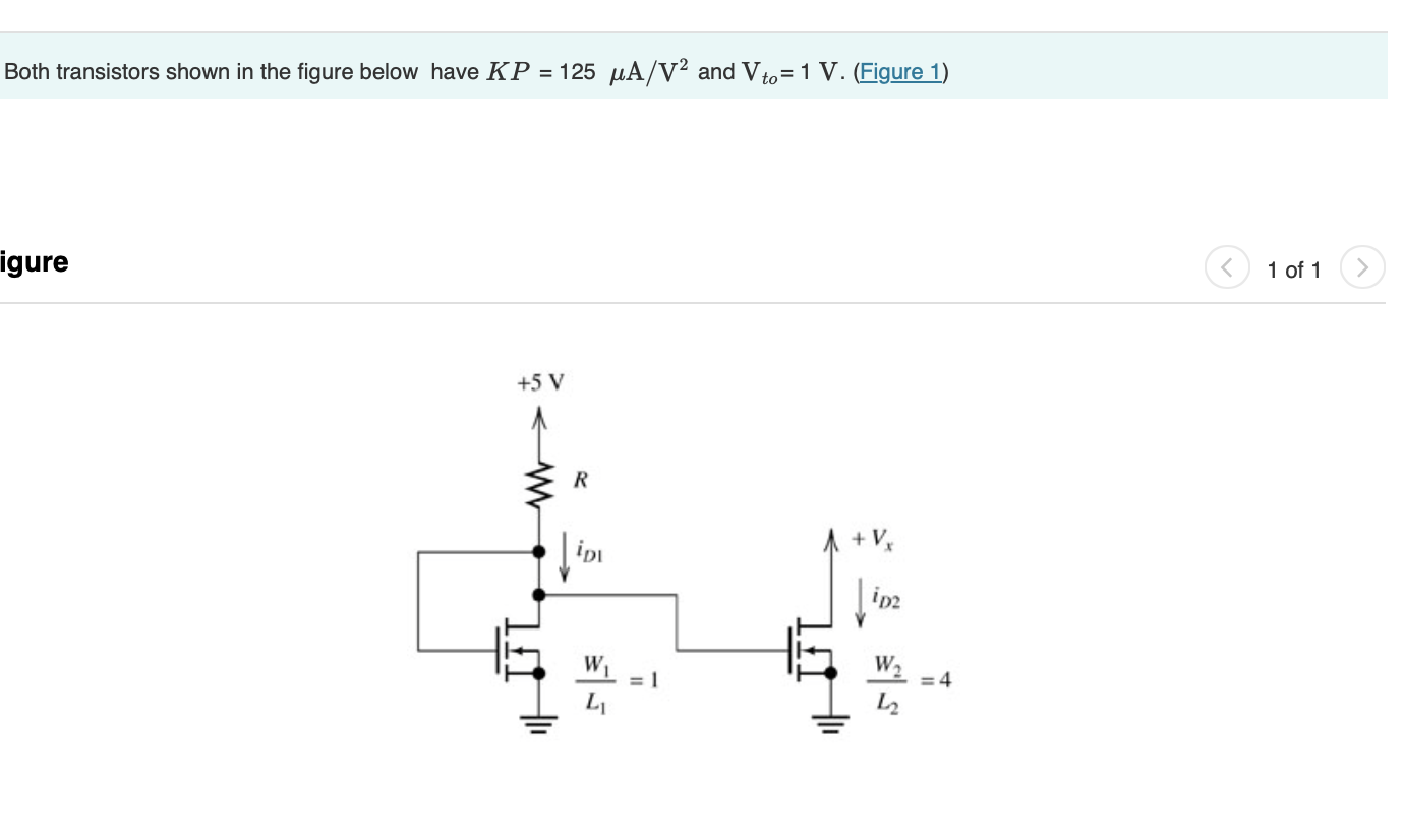 Solved Both transistors shown in the figure below have | Chegg.com