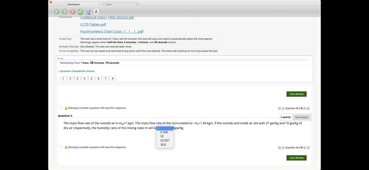 Solved Blackboard * Exam TSITULETOS Å FORMULA SHEET FWA | Chegg.com
