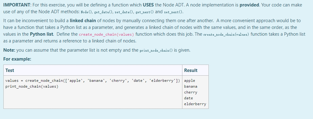 Solved IMPORTANT: For this exercise, you will be defining a | Chegg.com