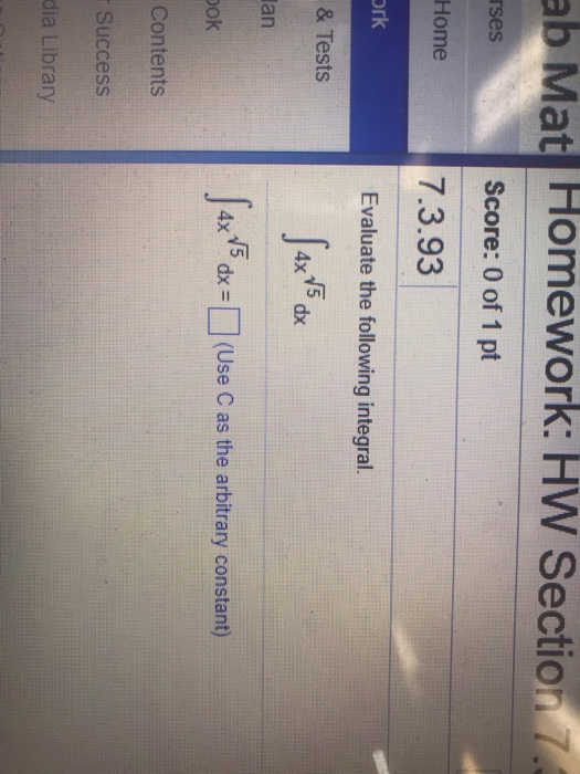 Solved MAT 141-40 18SU Homework: HW Section 7.3 B Score: 0 | Chegg.com