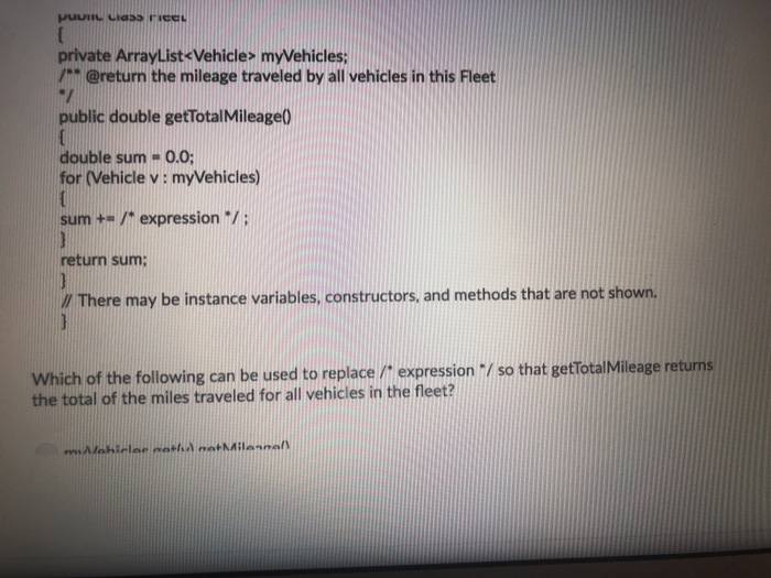 Solved Consider the following interface and class | Chegg.com