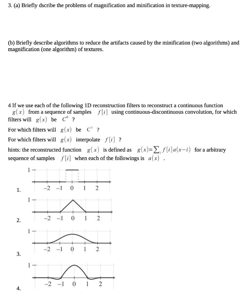 Solved 3. (a) Briefly dscribe the problems of magnification | Chegg.com