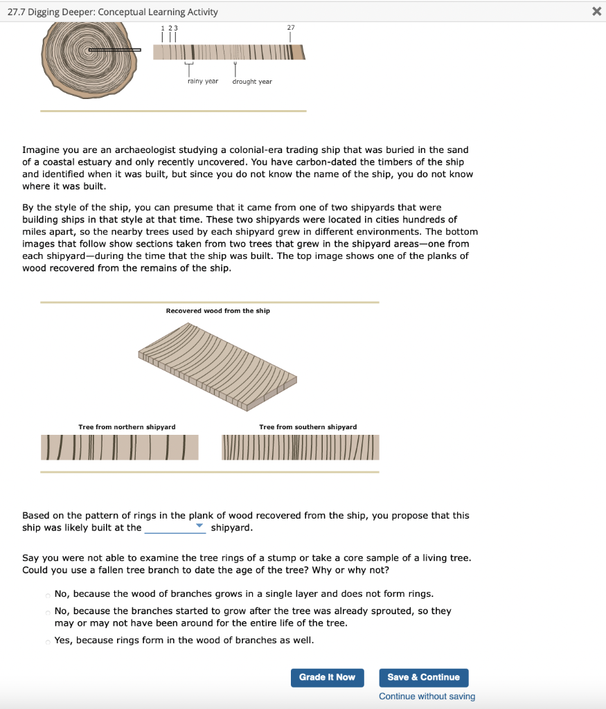 Solved Dendrochronology (from dendro-, meaning "tree," | Chegg.com