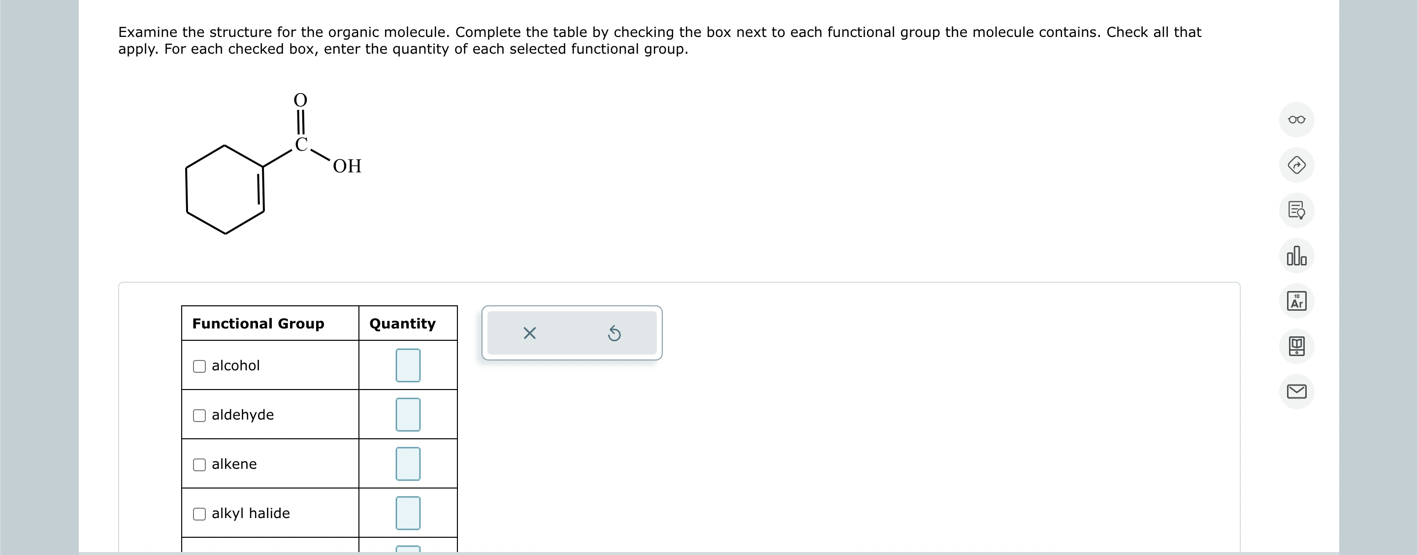 Solved Examine the structure for the organic molecule. | Chegg.com
