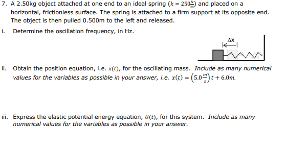 Solved A 2.50kg object attached at one end to an ideal | Chegg.com