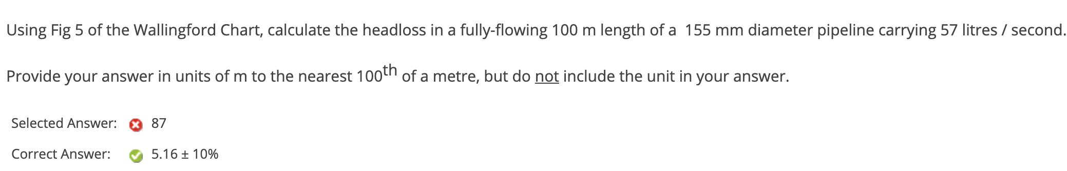 Solved Using Fig 5 of the Wallingford Chart, calculate the | Chegg.com