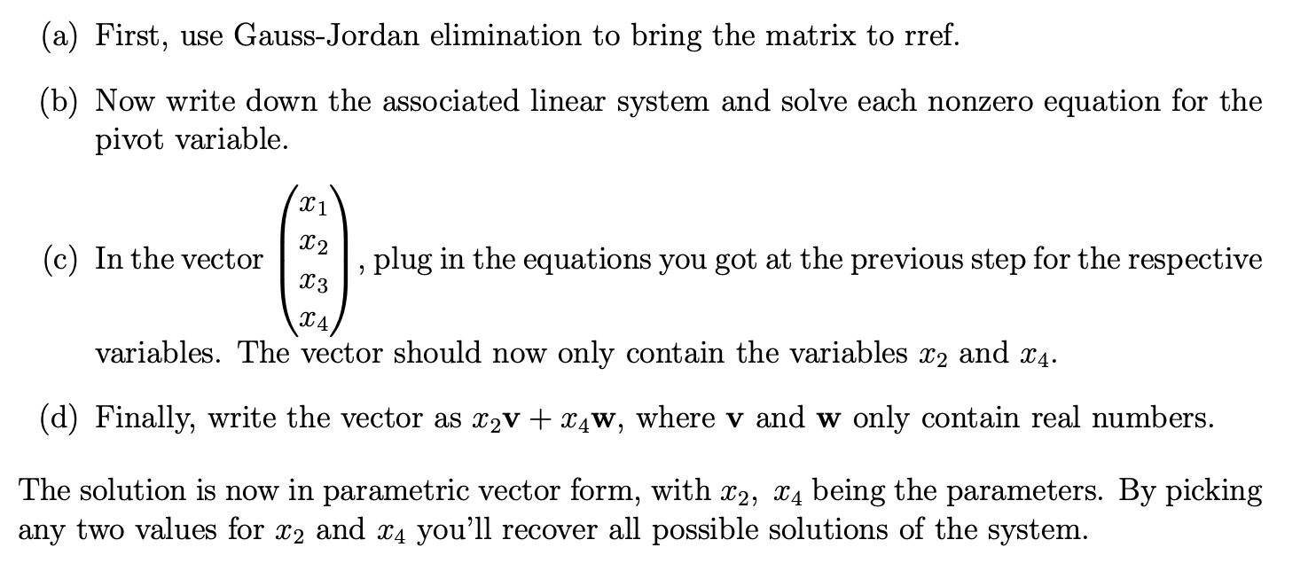 Solved If a system has infinitely many solutions, we | Chegg.com